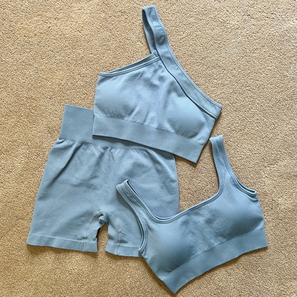 Shorts | Nwot Yoga 3 Pc Workout Set | Poshmark